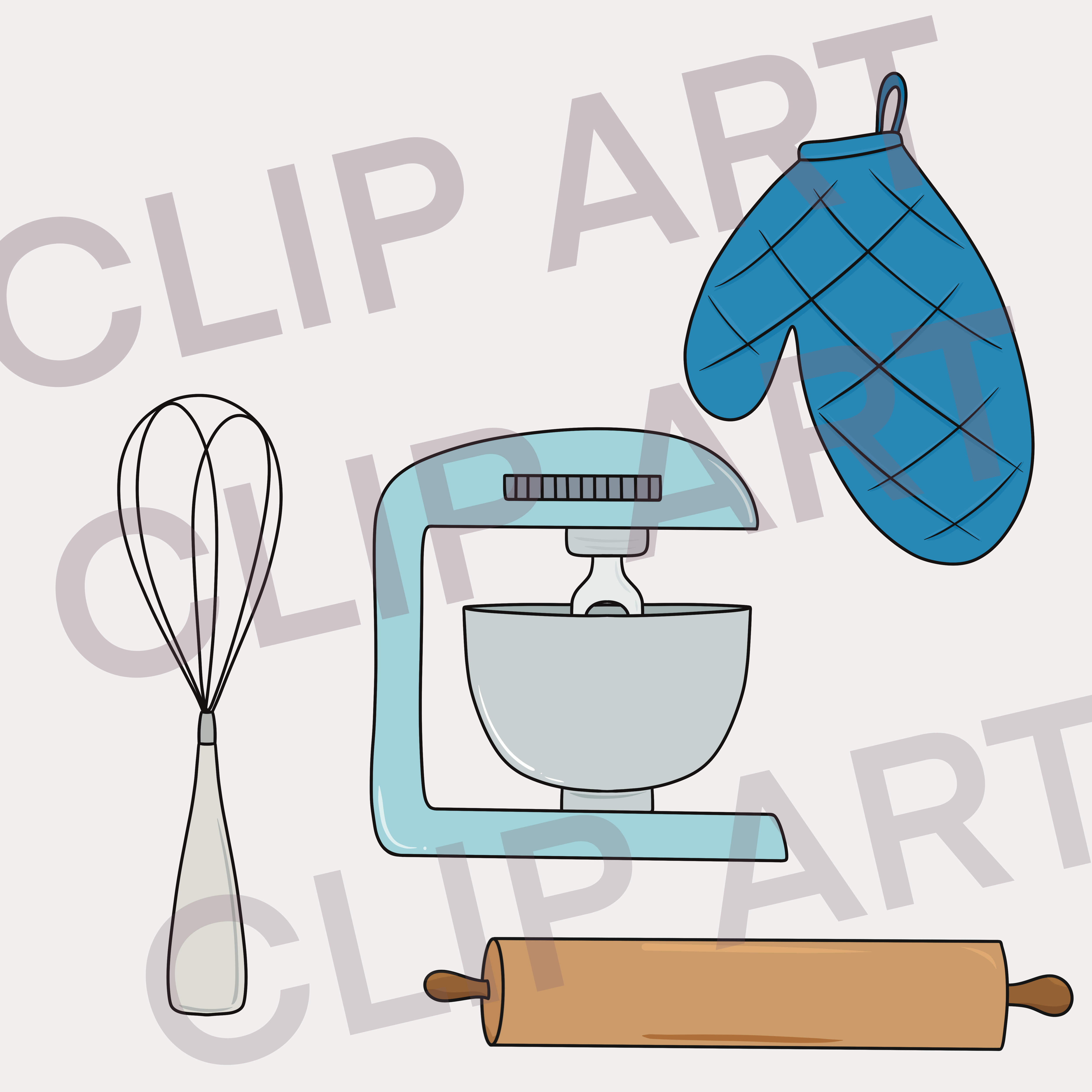 Baking Things Clip Art – Your Canvas Co. Designs